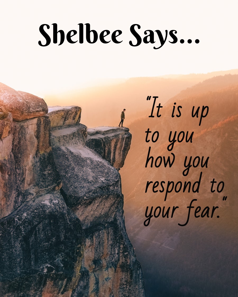 Shelbee Says…”It is up to you how you respond to your fear.” – Shelbee ...