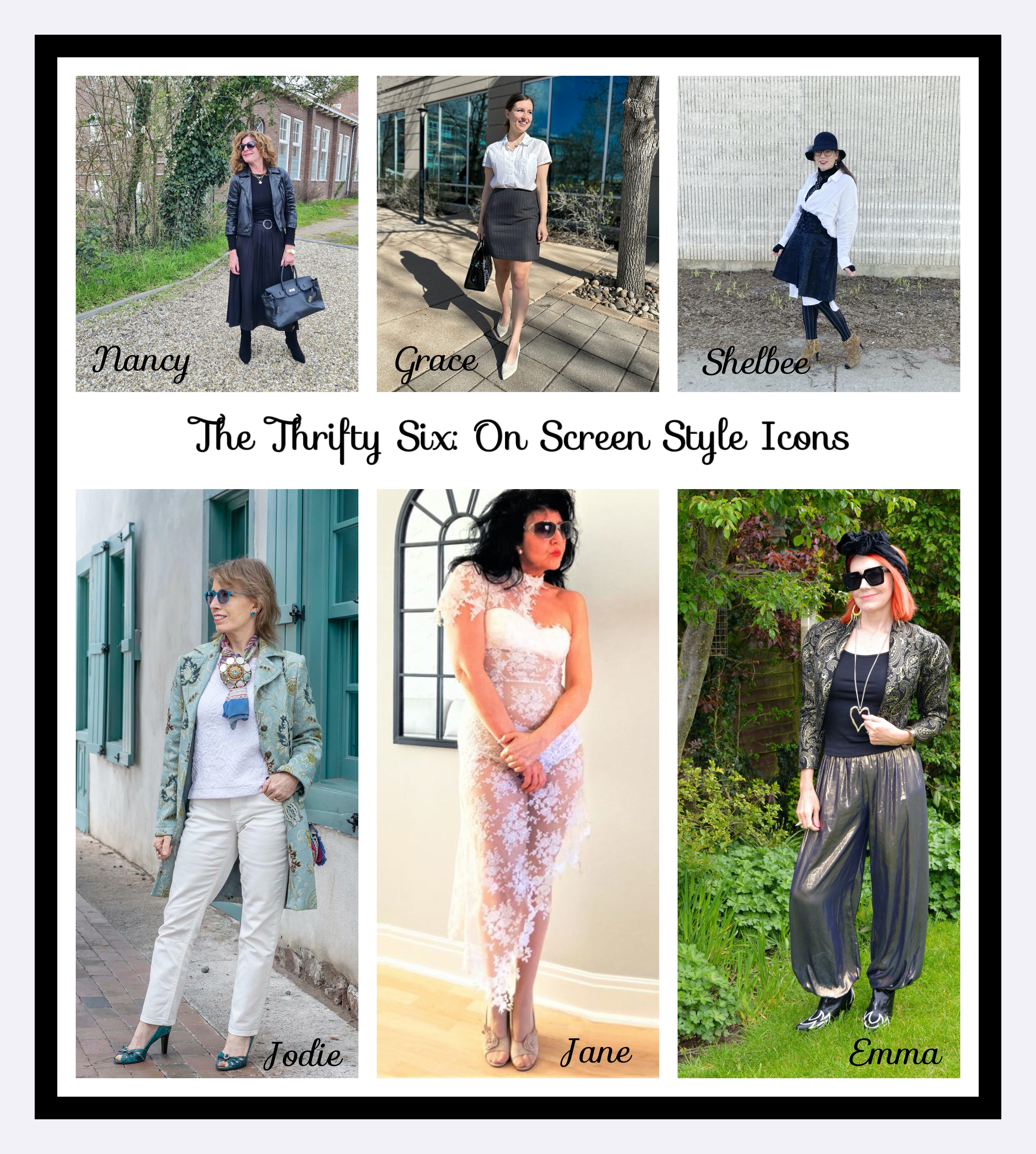 The Thrifty Six: Inspired by On Screen Style Icons – Shelbee on the Edge